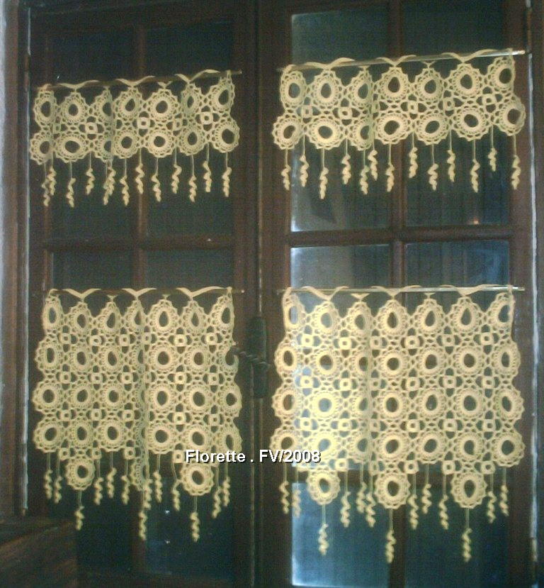 modèle gratuit rideau crochet